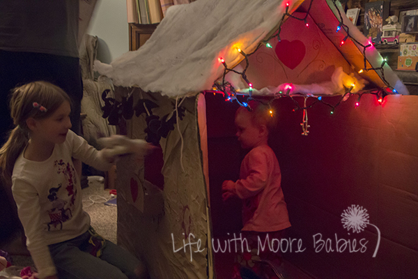 How to Make a Gingerbread Play House for Sensory Play - Life with Moore ...