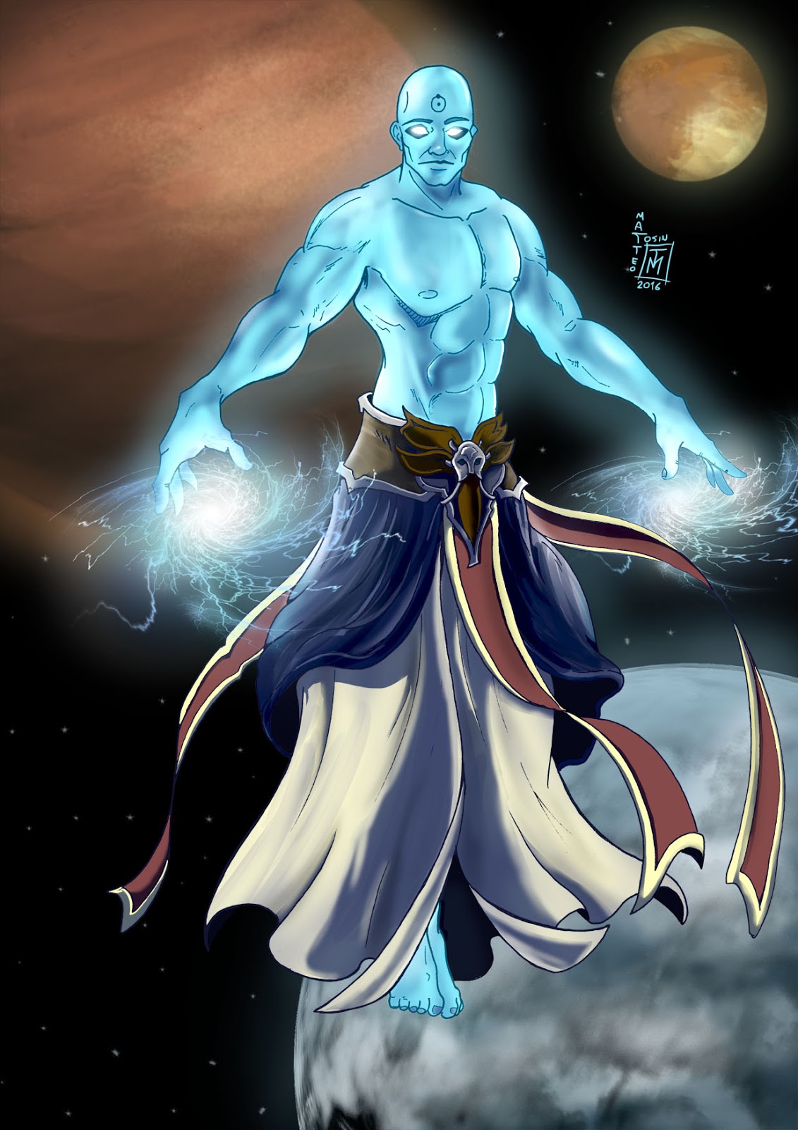 Matteo Tosin: Jonathan Osterman alias "Dr. Manhattan" (Watchmen) in ...