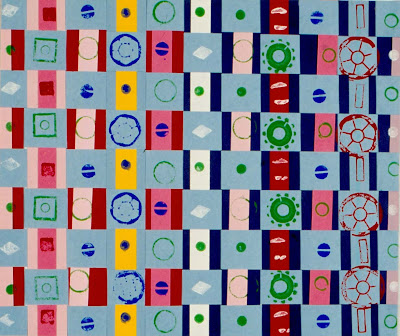 Art for Small Hands: Printing - Patterns on Weaving