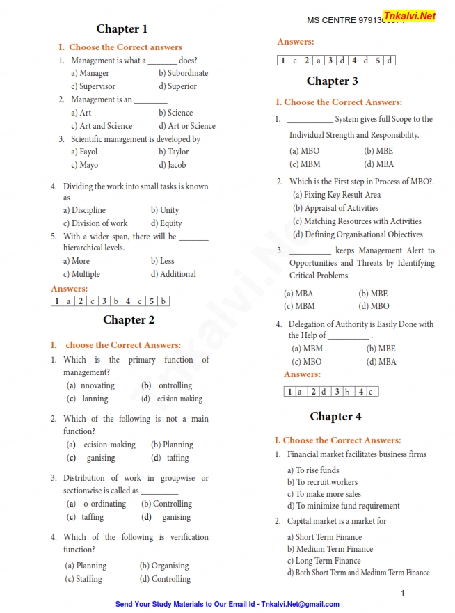 12th Standard Commerce Book Back 1 Mark Questions With Answers 12th-standard-commerce-book-back-1-mark-questions-with-answers