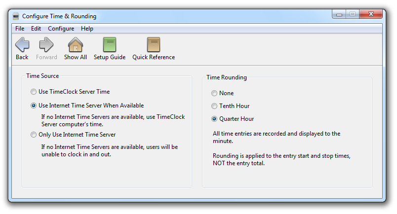 Virtual TimeClock Support: Multiple Time Zones