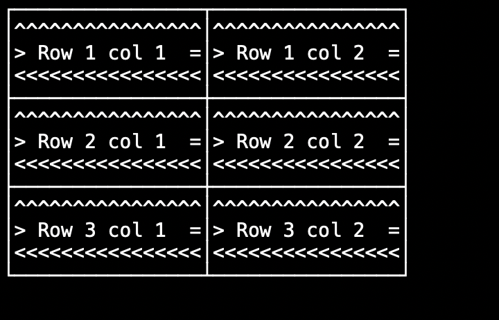 Programming for beginners: AsciiTable: Add padding characters to the text Programming for beginners: AsciiTable: Add padding characters to the text