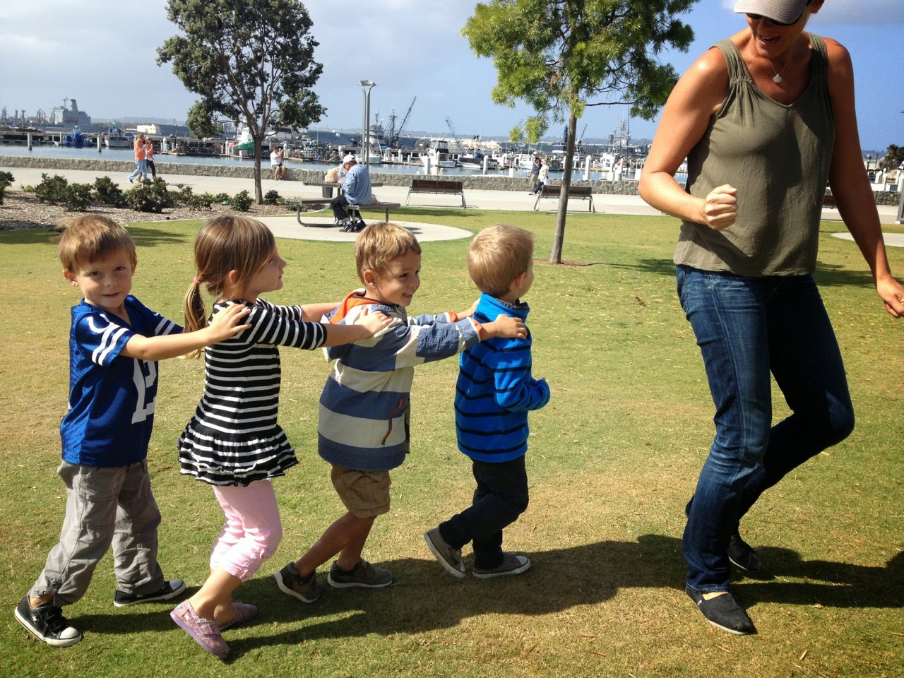 Oh...and we made conductor hats! Sarah was in charge of this lesson and ...