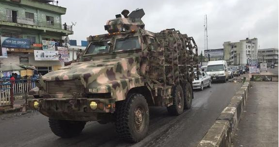 See The Armored Tanks Deployed By The Nigerian Army In Niger Delta