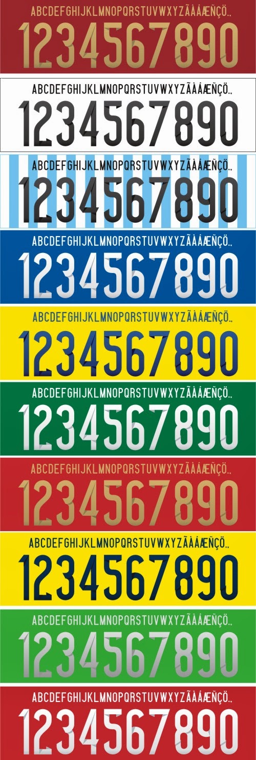 Adidas 2014 World Cup font