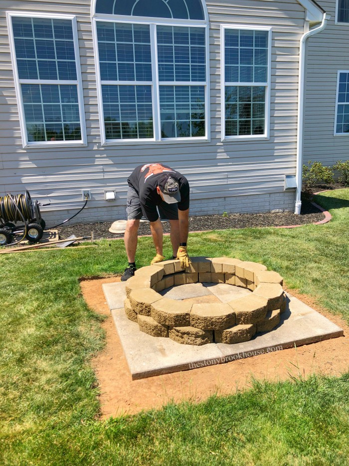 Super Easy $50 DIY Fire Pit In 30 Minutes | The Stonybrook House
