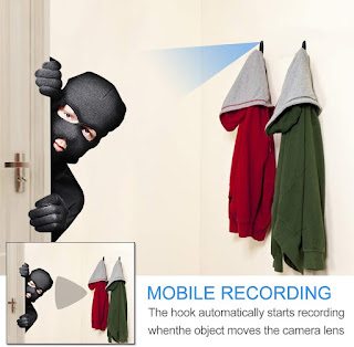 Clothes Hook Hidden Camera, NANIBO HD 1080P Spy Camera Clothes Hook ...