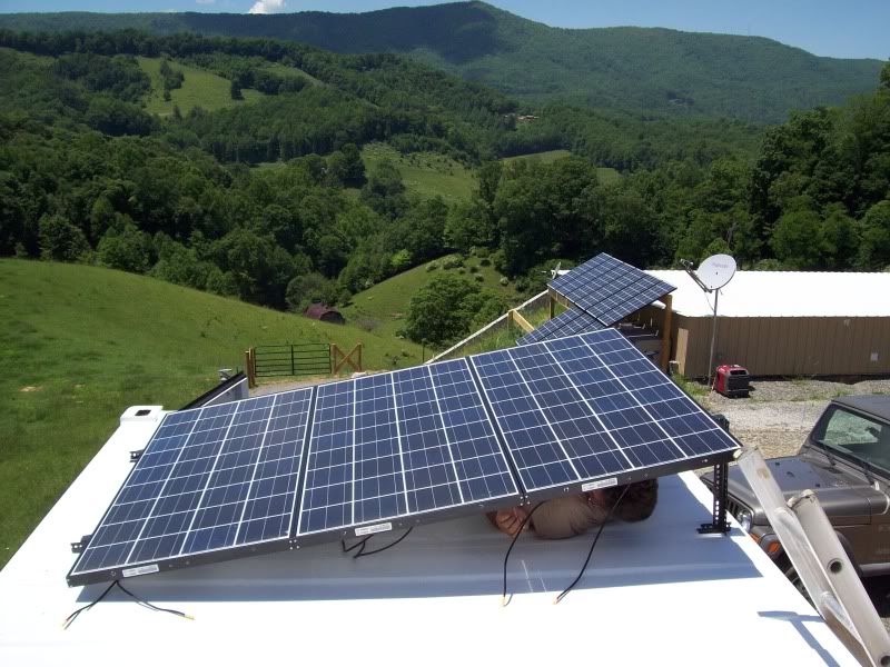Mike and Lisa's World: Chapter 67...Moving Solar Panels & Taking Care ...