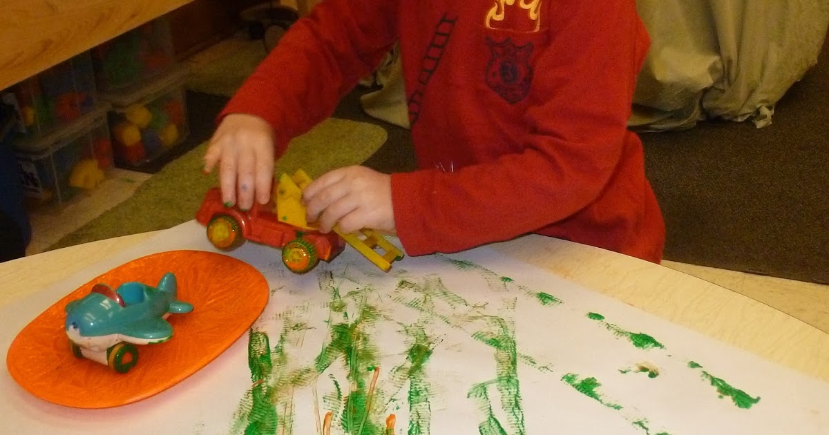 Flannel Board Fun: Painting with Rolling Things!