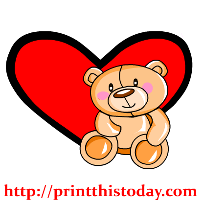 Tiernos Ositos con corazones para San Valentín. - Ideas y material ...