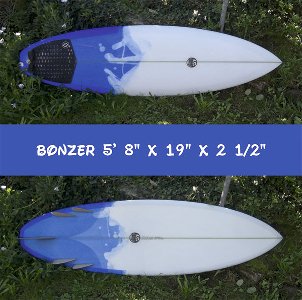 CHUSMA SURFBOARDS: Bonzer 5' 8" shortboard