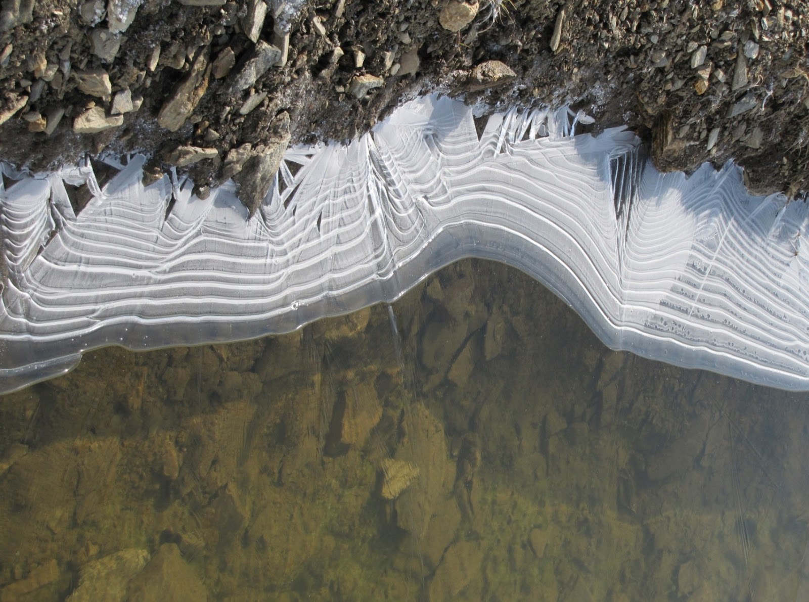 Photo Talking : Ice Ripples – Nature’s Amazing Creations