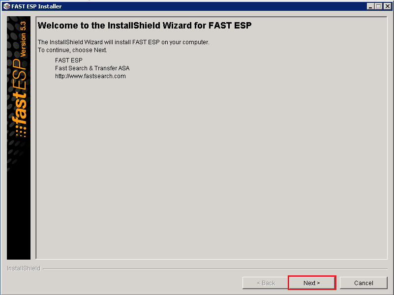 Protean Career: How to install FAST ESP in Windows