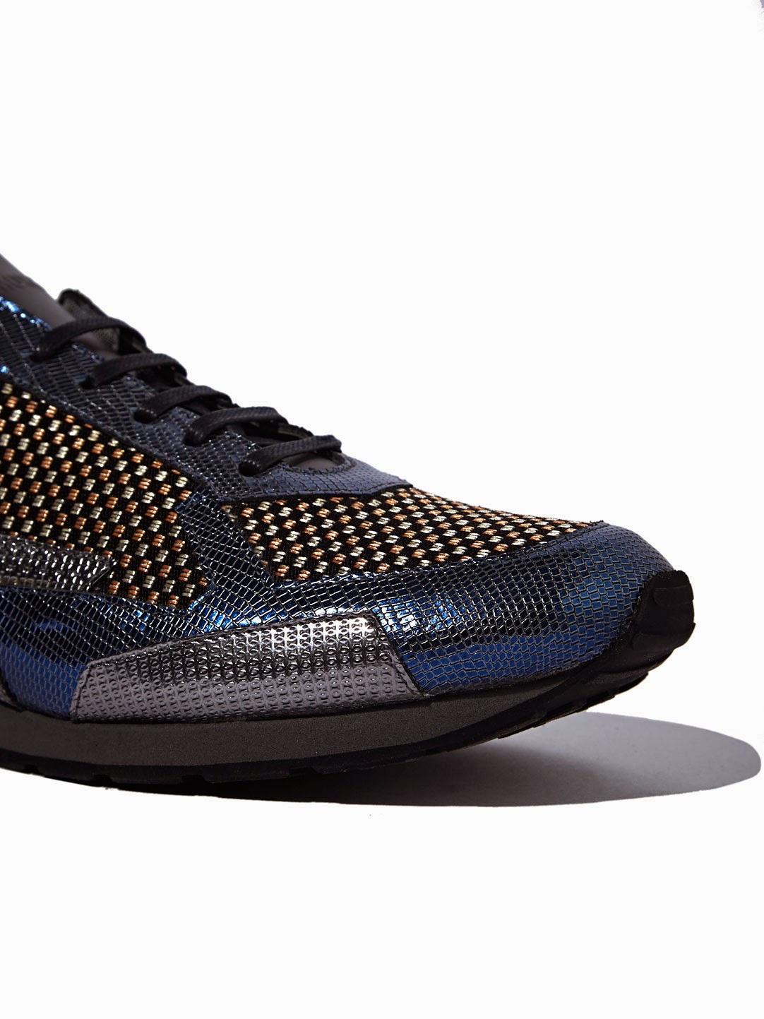 Runner On A Different Track: Raf Simons Mens Metallic Runner | SHOEOGRAPHY