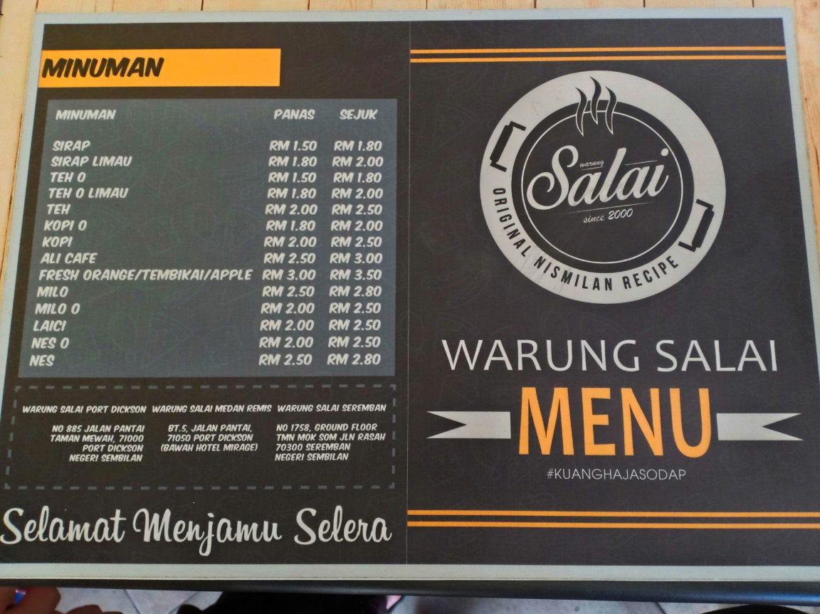 Lunch di Warung Salai Port Dickson