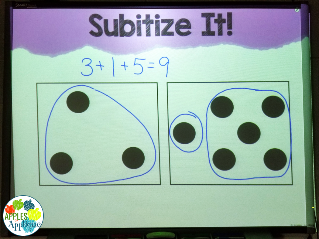 Apples to Applique: Subitize It! Number Talks