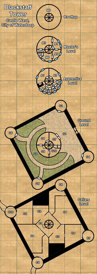 Beyond There Be Dragons: Blackstaff Tower (Waterdeep Wizard Tower)