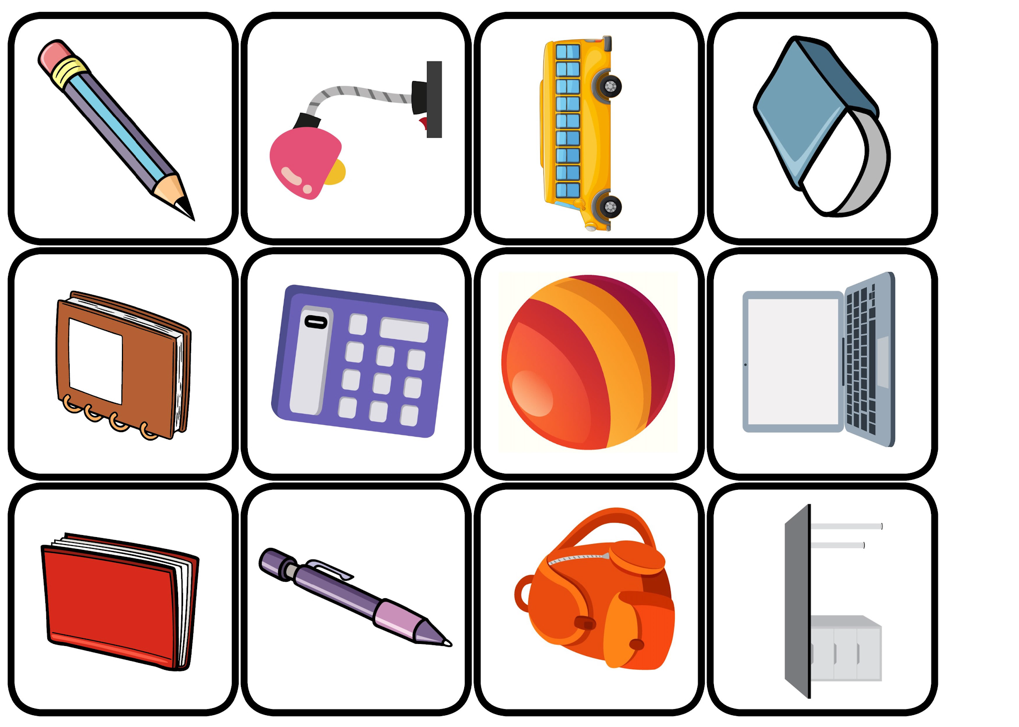 School Things Flashcards