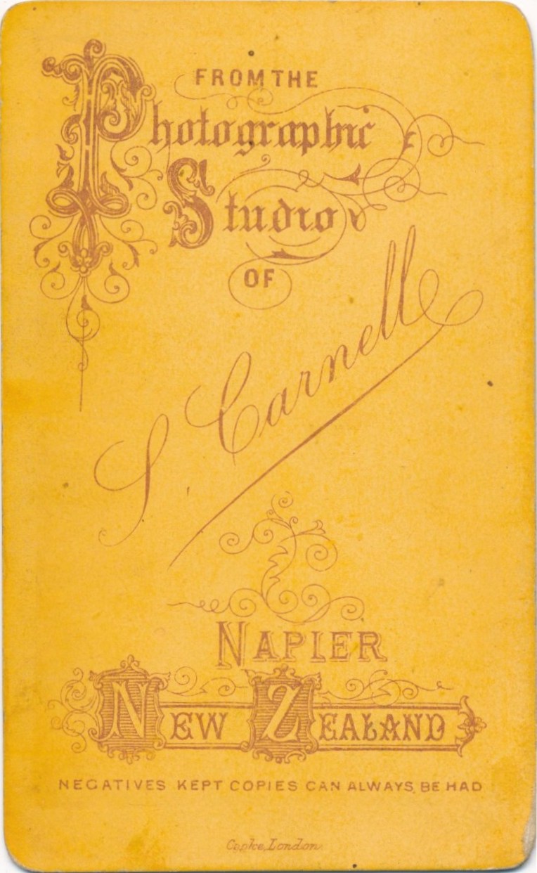 Early New Zealand Photographers: CARNELL, Samuel