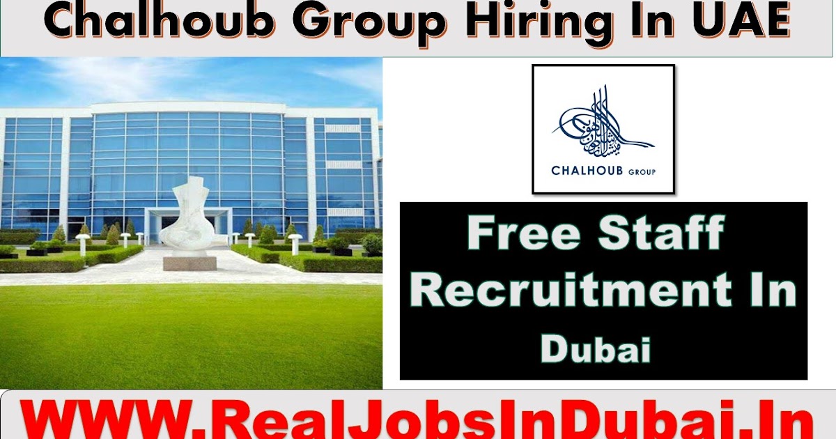 Chalhoub Group Hiring Staff In Dubai -UAE 2020