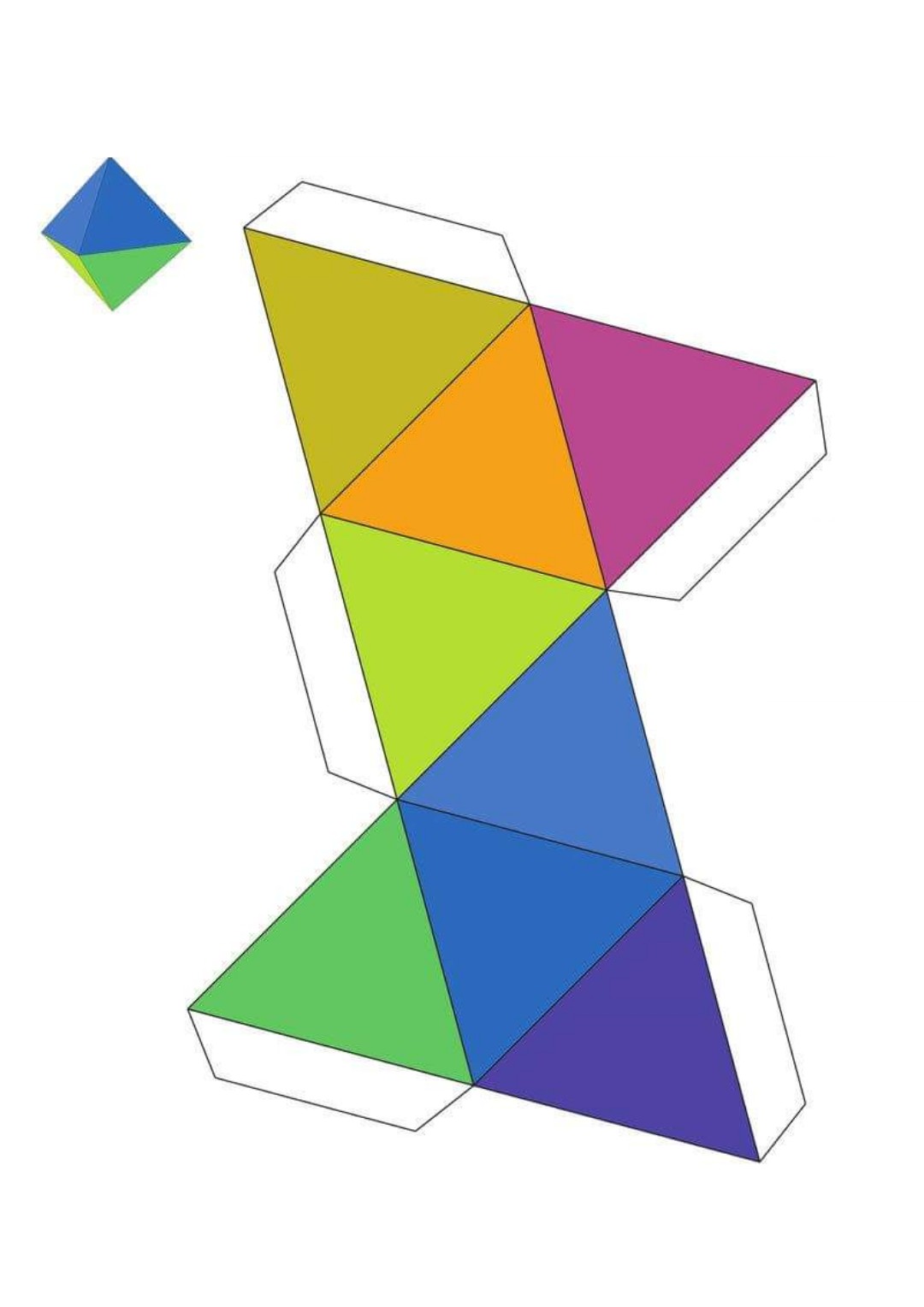 Formas geométricas Formas geométricas para imprimir, recortar e montar ...