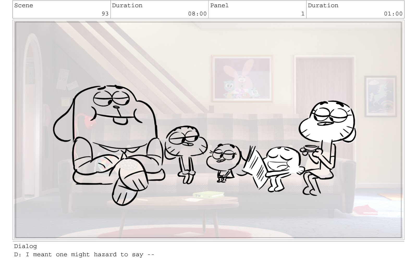 Chloé Nicolay - BOOK ///: STORYBOARD - Gumball