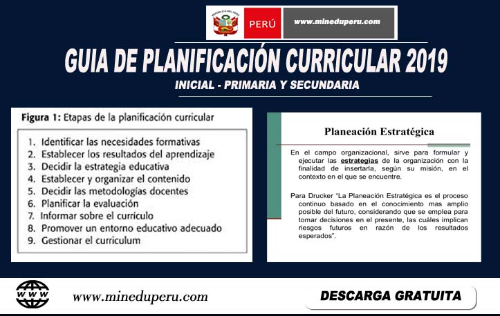 Guía de Planificación Curricular Actualizado| MINEDU ~ Ministerio de Educación del Perú