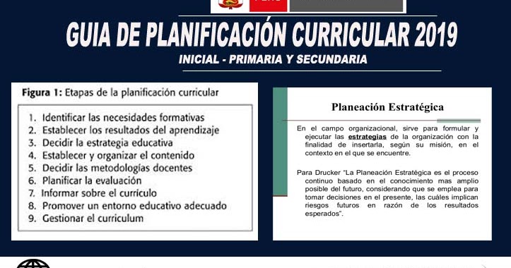 Guía de Planificación Curricular Actualizado| MINEDU ~ Ministerio de ...