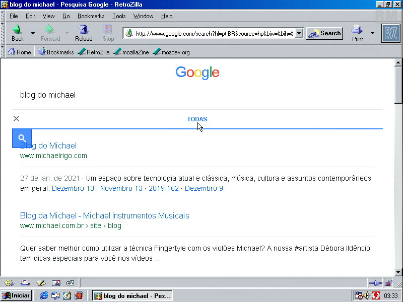 RetroZilla, o melhor navegador para o seu retro PC