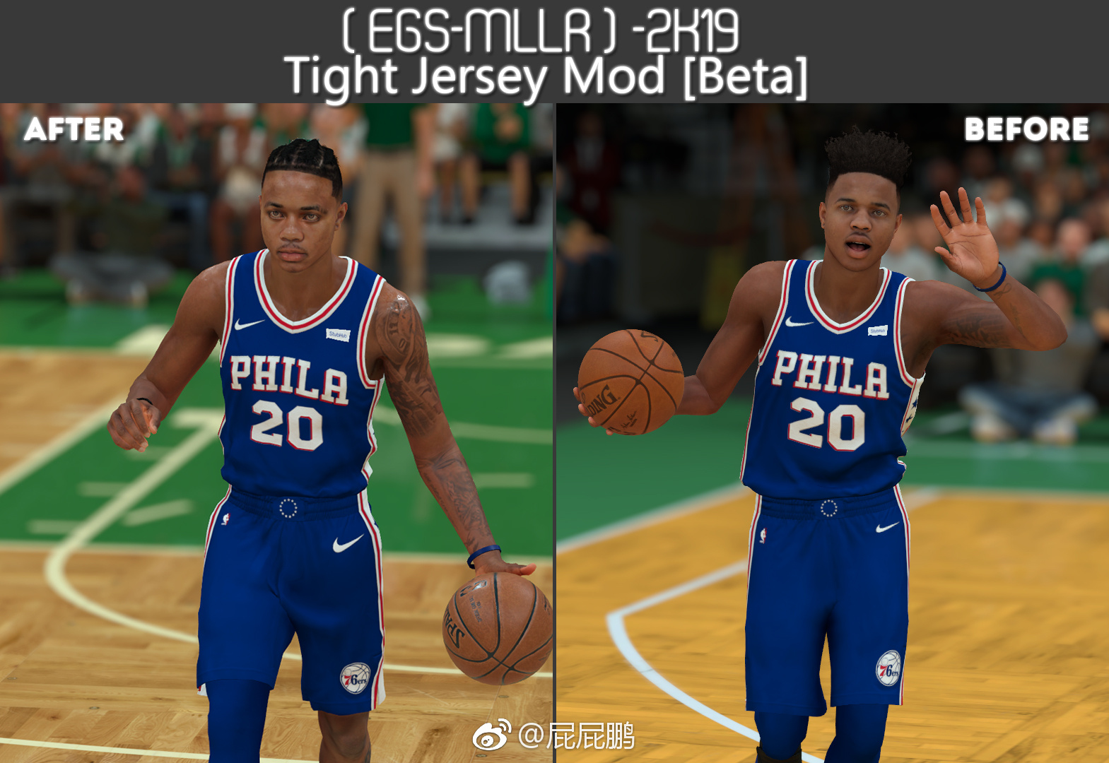 NBA 2K19 Tight Jersey Mod by EGS-MLLR - Shuajota: NBA 2K22 Mods ...