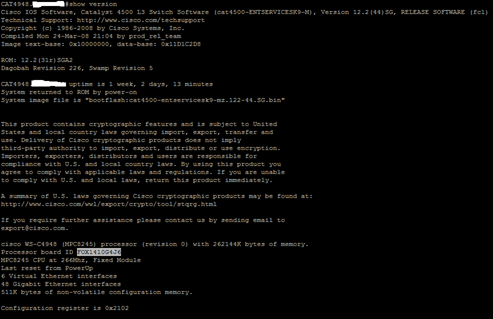 Show Serial Number of Router and Switch Cisco - Dunia JaringanIndo