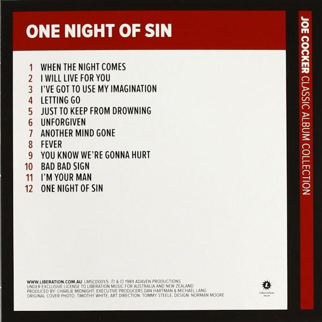 Classic Rock Covers Database: Joe Cocker - One Night of Sin (1989)