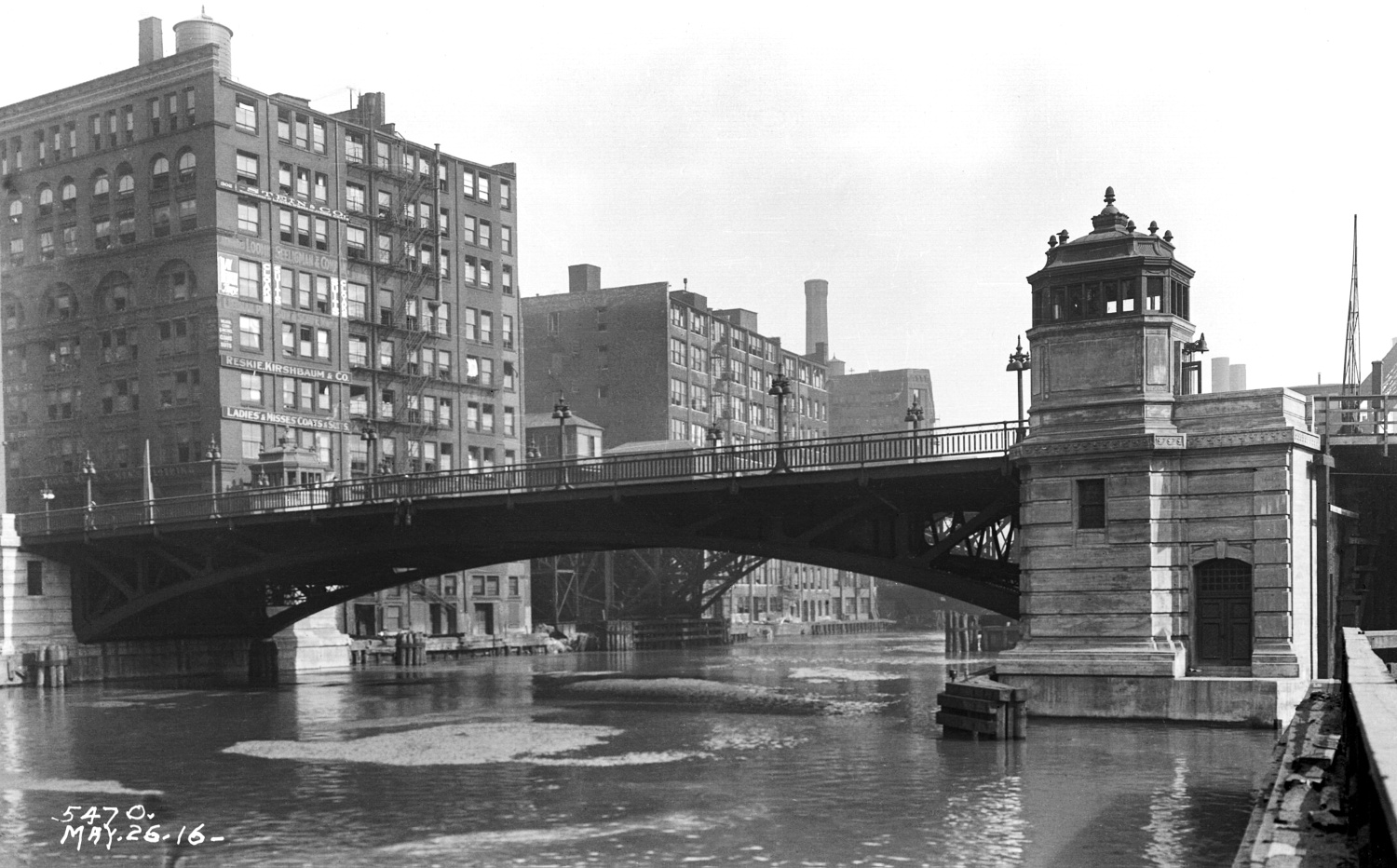 Industrial History: 1916 Jackson Boulevard Bridge over the South Branch