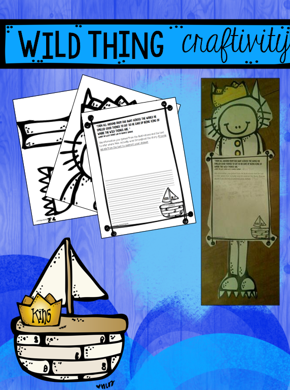 Second Grade Sizzle: Where the Wild Things Are Writing Craftivity and ...
