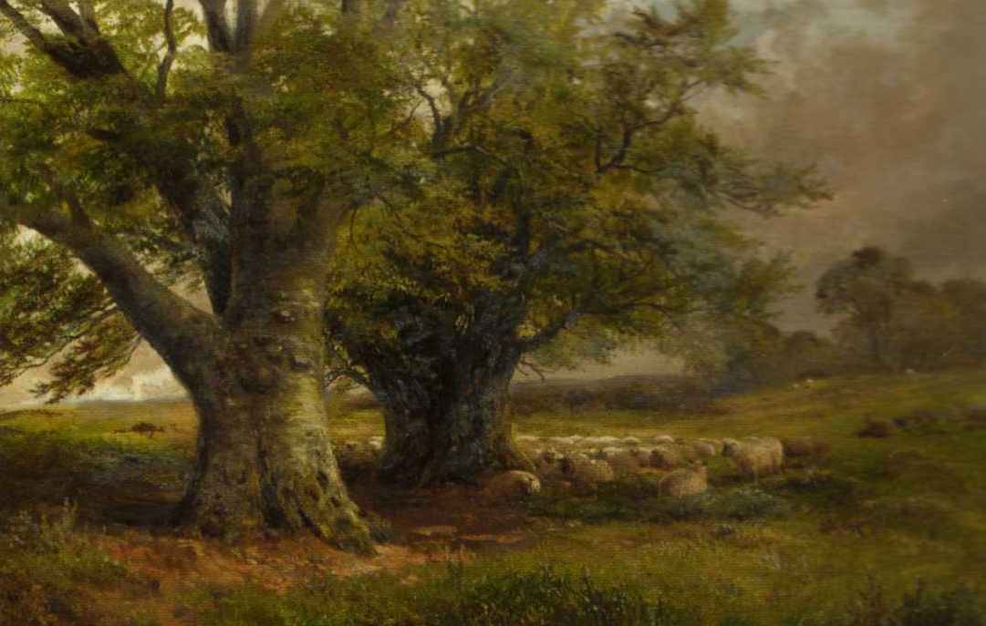 British Art: George Turner - Beech Trees near Ingleby, Derbyshire