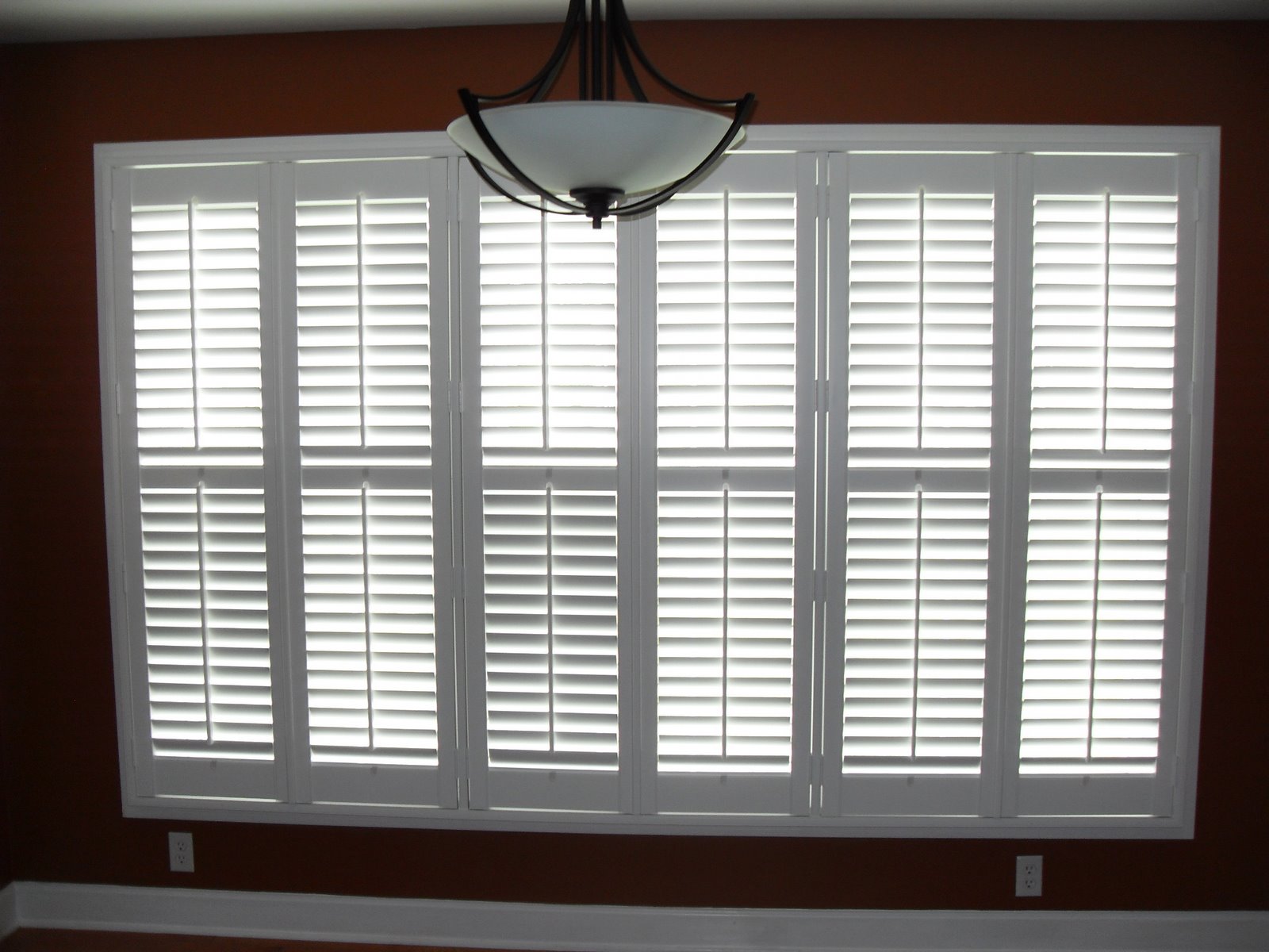 Louisville Blinds and Drapery: Large Triple Window Framed