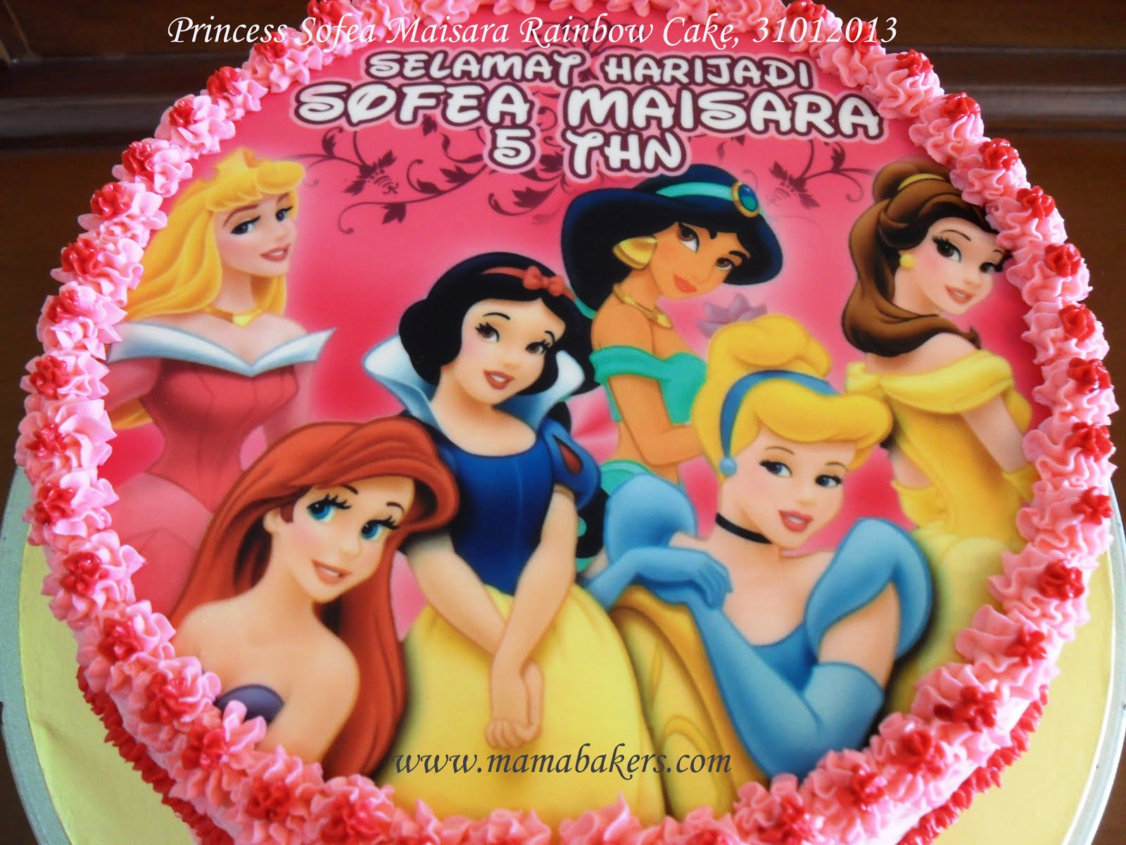 Singgah ler ke MamaBakers: Princess Rainbow Cake