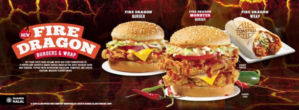 Menu Baru Texas Chicken, Cabar Tahap Kepedasan Dengan Fire Dragon ...