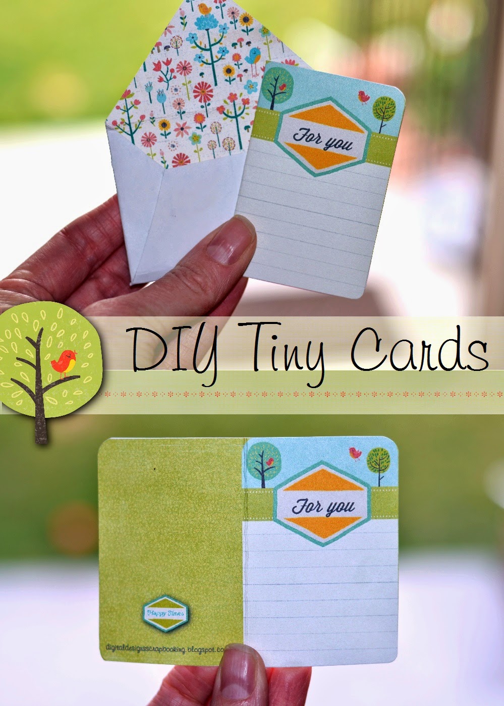 Digital Designs Scrapbooking: DIY Tiny Cards