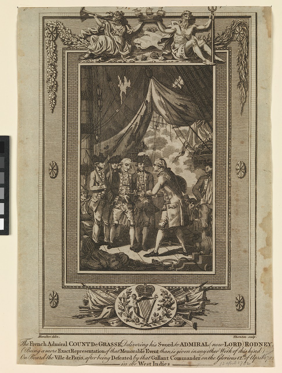 British Tars, 1740-1790: The French Admiral Count De Grasse, Delivering ...