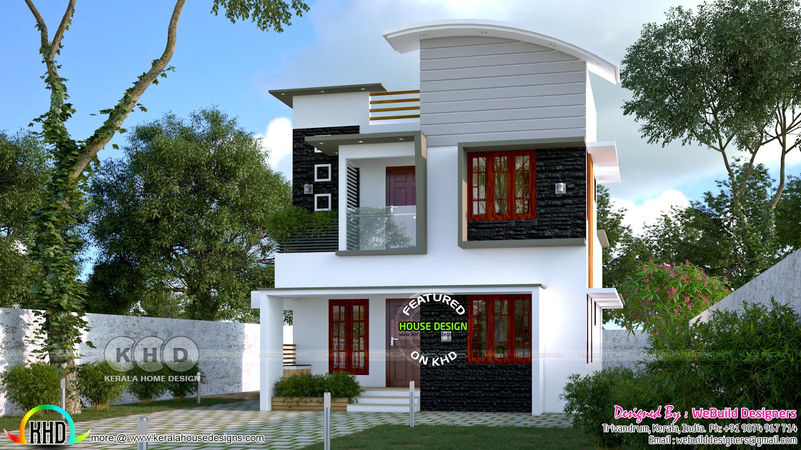 3 BHK small double storied house 1200 sq-ft - Kerala Home Design and ...