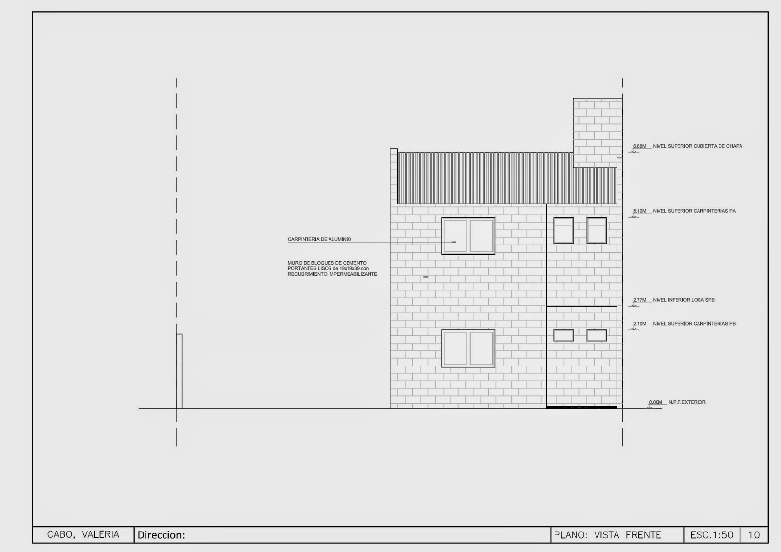 Detalles constructivos CAD: Plano replanteo arquitectura y estructura