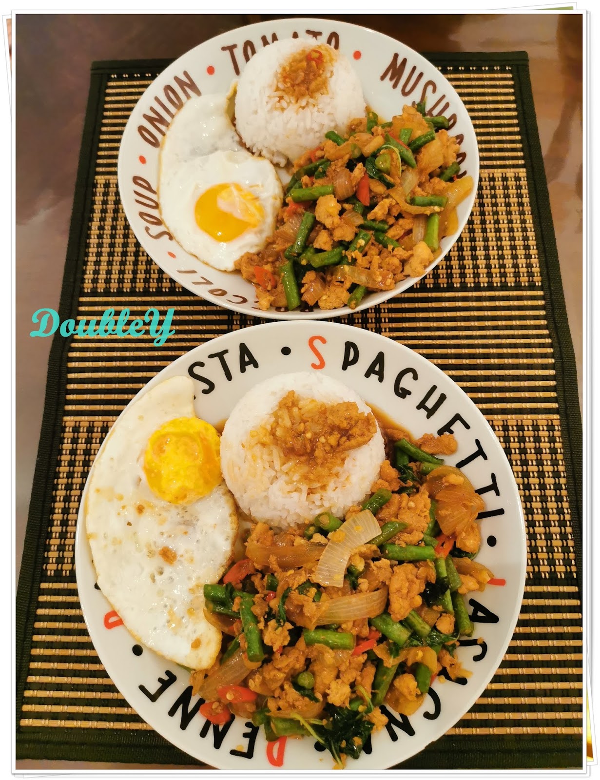 DoubleY: : :Stir Fried Basil Chicken (Pad Gaprao Gai)