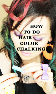 kandeej.com: HAIR COLOR HOW TO: Hair Chalking