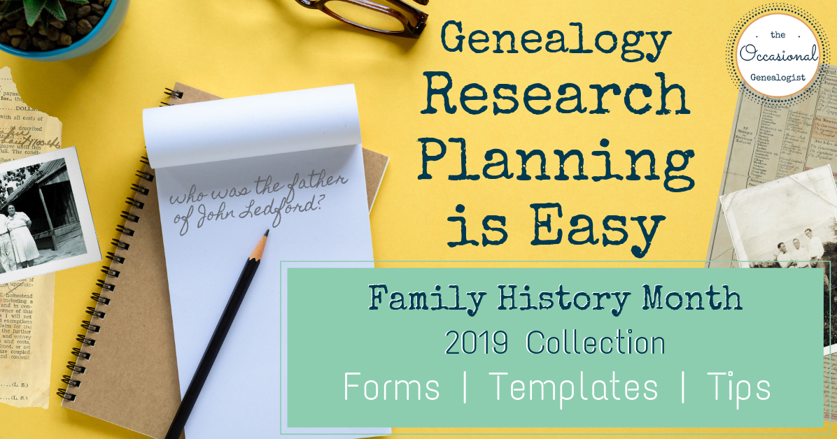 Genealogy Research Planning is Easy : Family History Month #2 | The ...