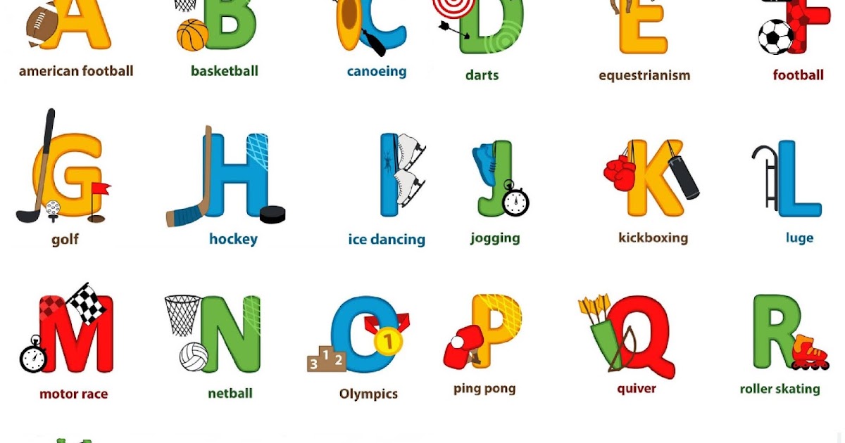 English with pleasure : Alphabet Sport