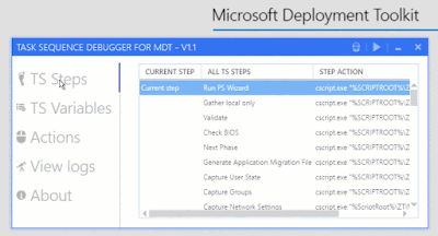 Task Sequence Debugger for MDT - V1.1 | Syst & Deploy