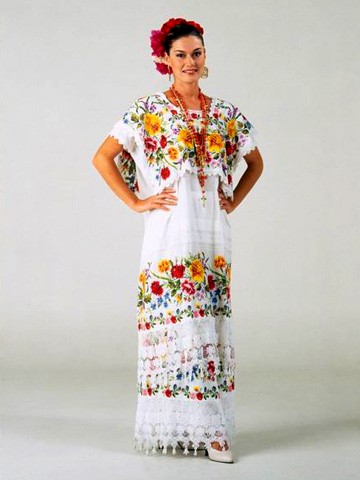 Traje típico de Mérida, Yucatán