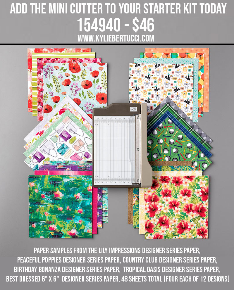 NEW Stampin' Up!® Mini Cutter Tips & Review - Kylie Bertucci