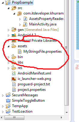 Android Tutorials and Tips: Properties File in Android
